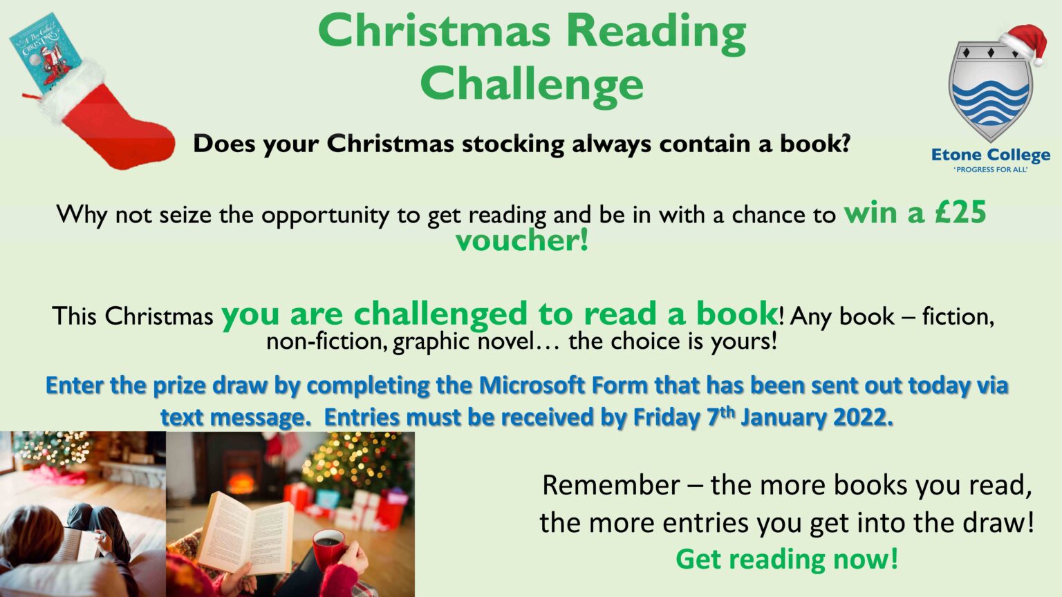 Christmas Reading Challenge - Etone College