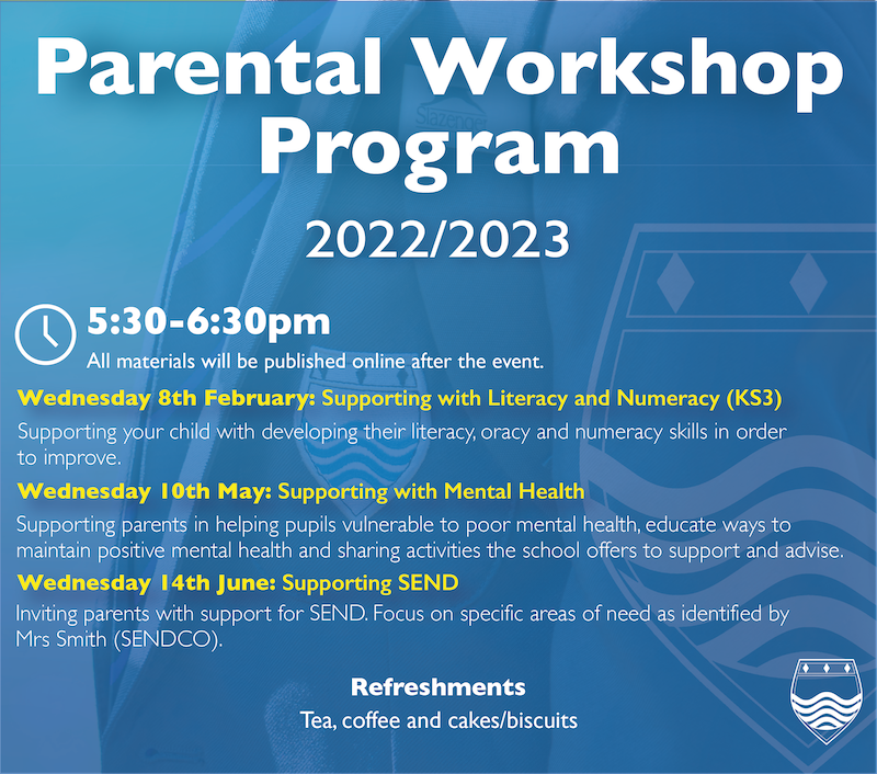 Parent/Carer Support Workshops – Etone College