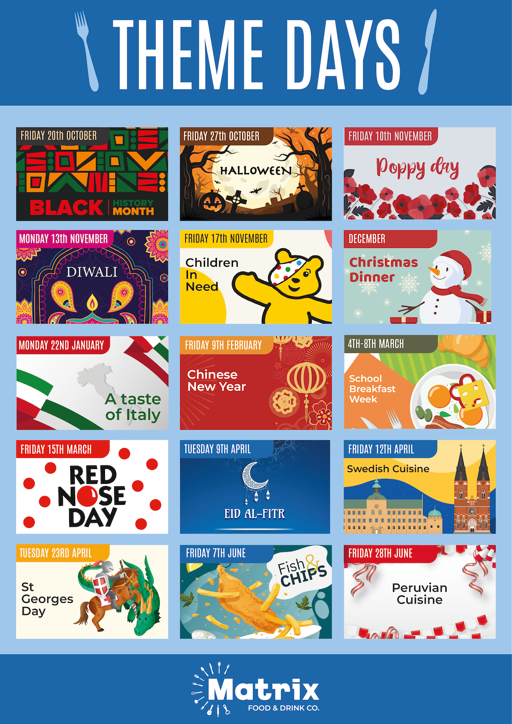 Themed Menus - Etone College