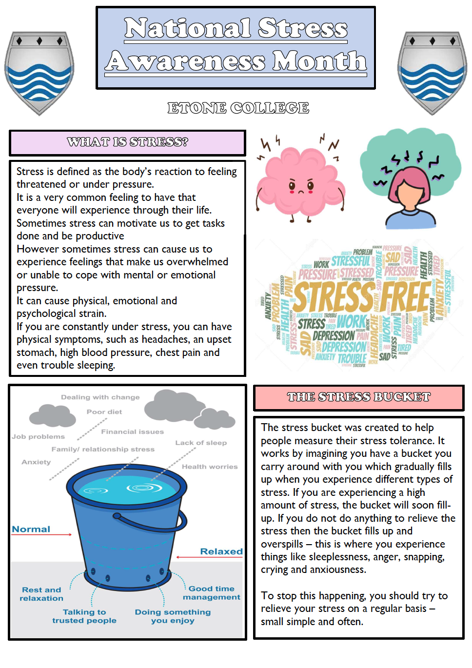 Stress Awareness Month - Etone College