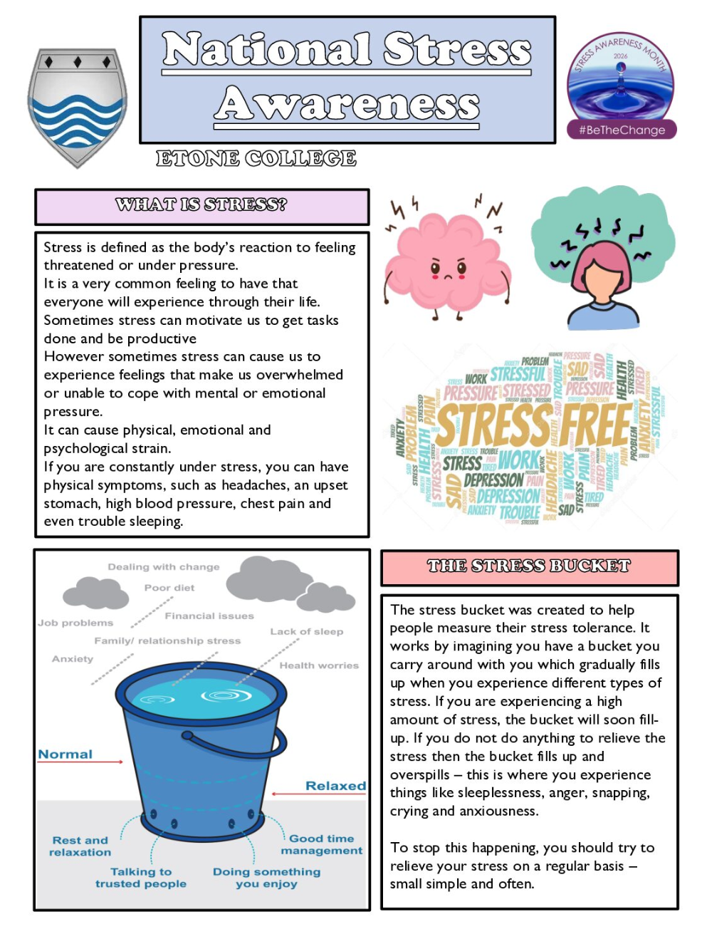 April is Stress Awareness Month - Etone College